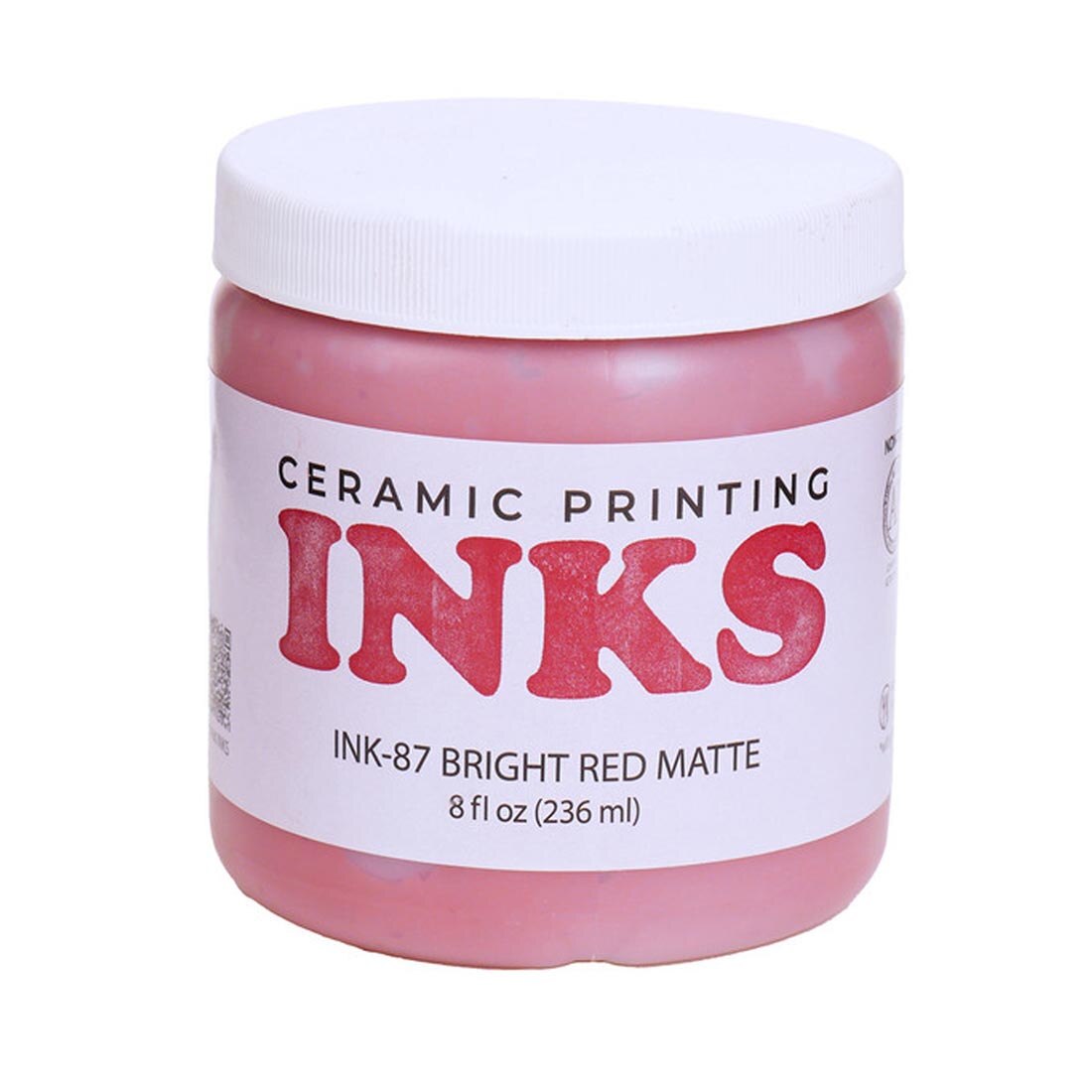 AMACO Ceramic Printing Ink Bright Red Matte