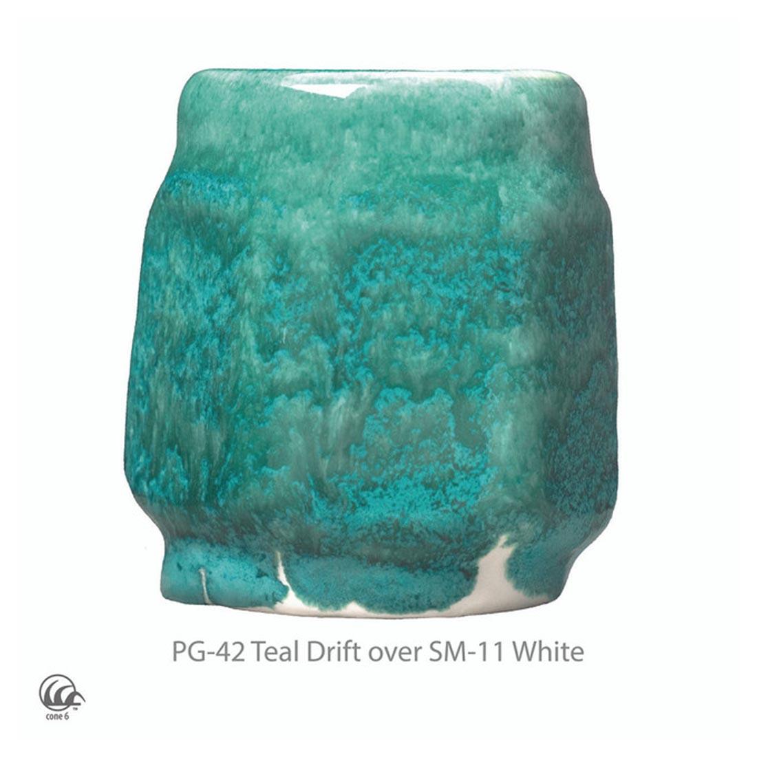 Teal Drift AMACO Phase High Fire Glaze