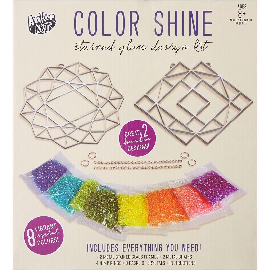 Color Shine Stained Glass Design Kit by Anker Art