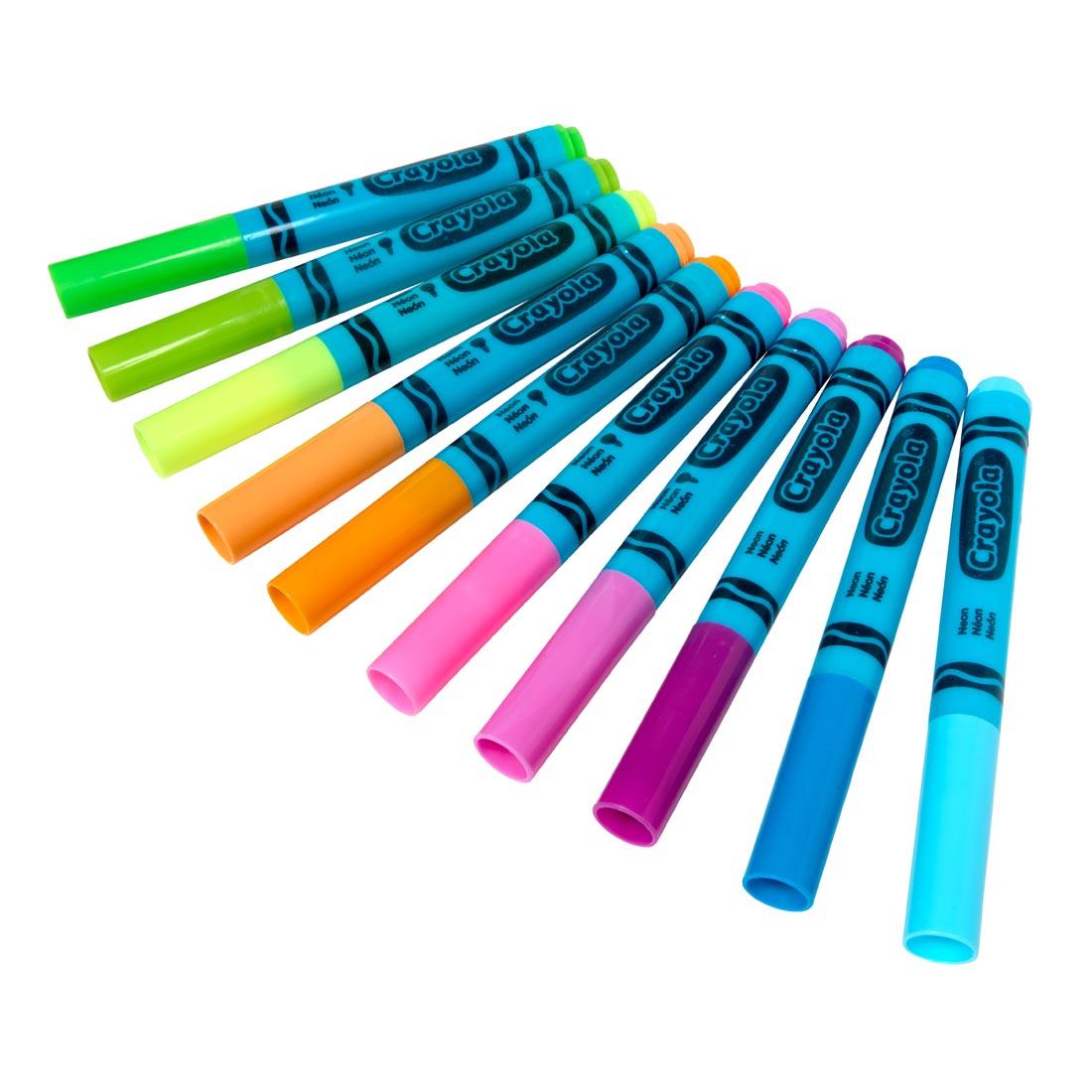 Crayola Neon Washable Broad Line Markers 10-Count Set