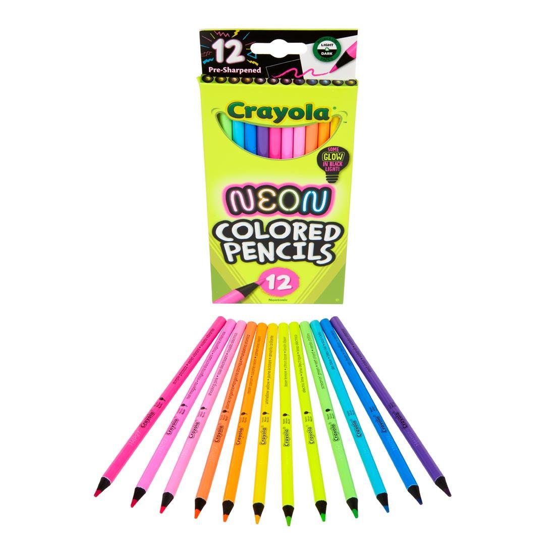 Crayola Neon Colored Pencils 12-Count Set