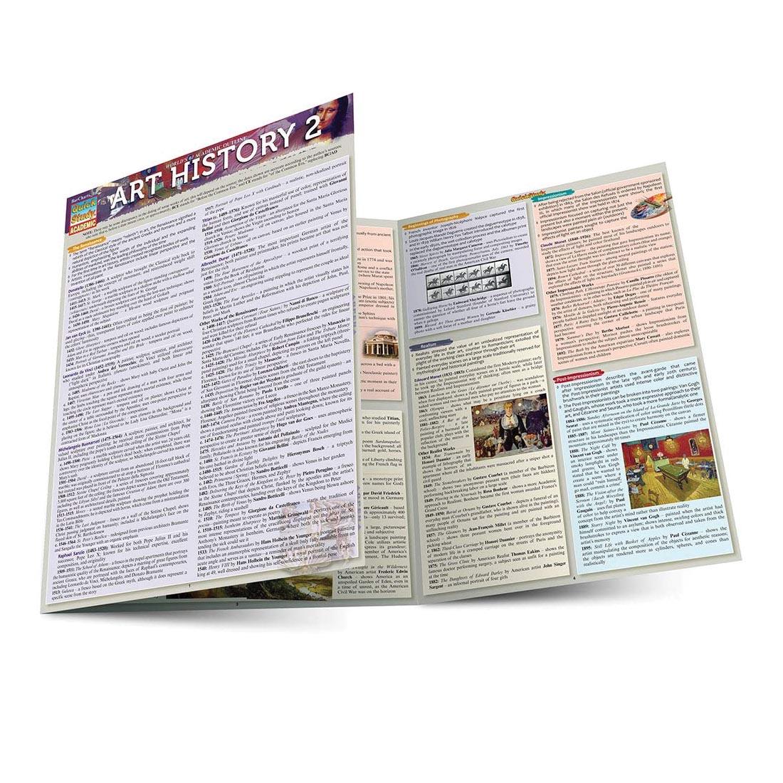 Art History 2 QuickStudy BarChart