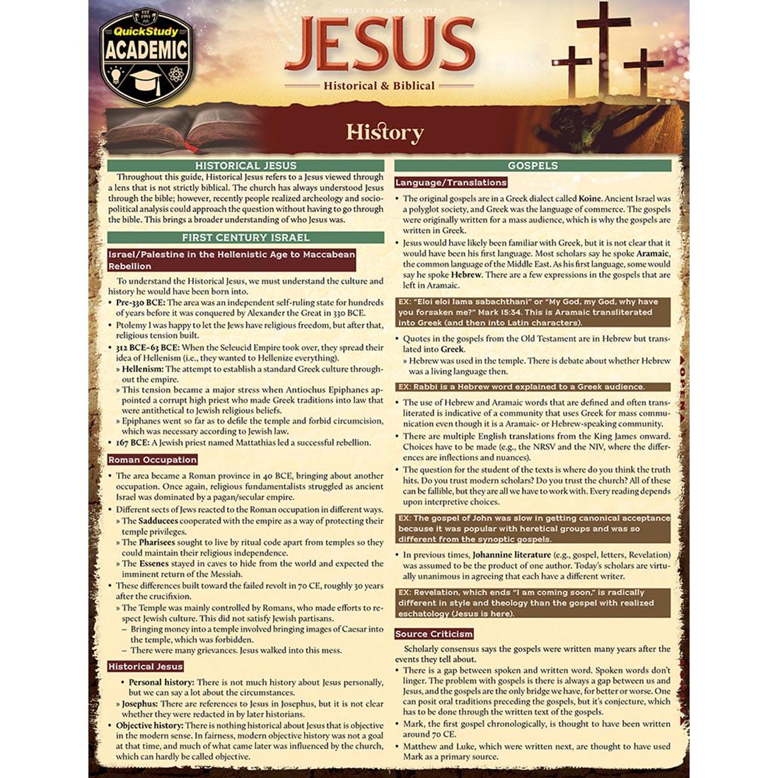 Jesus QuickStudy BarChart