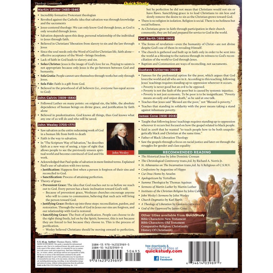 Jesus QuickStudy BarChart