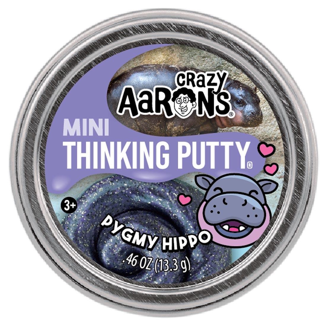 Pygmy Hippo Mini Thinking Putty By Crazy Aaron