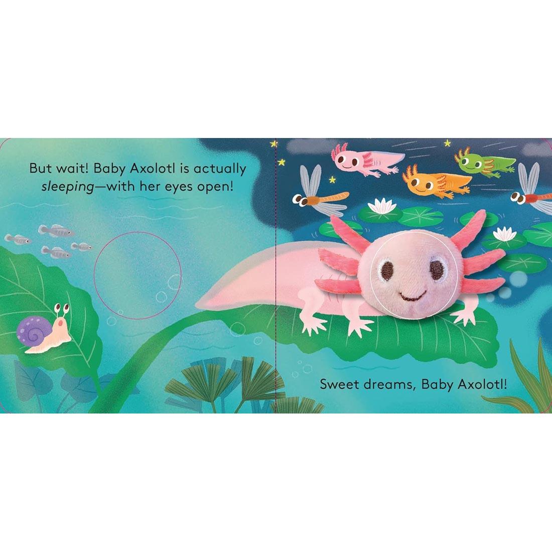Baby Axolotl Finger Puppet Board Book