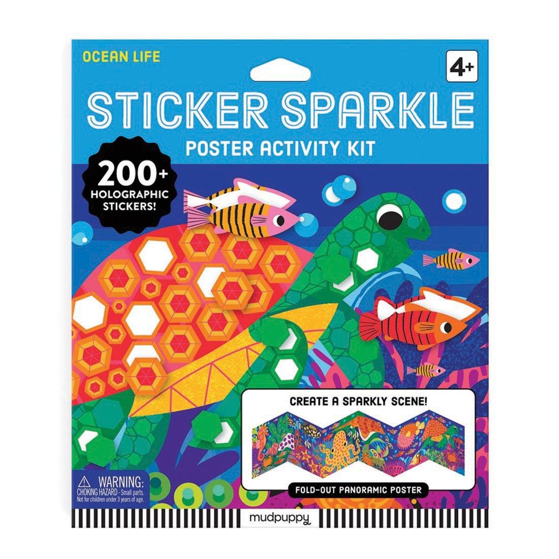 Ocean Life Sticker Sparkle Poster Activity Kit by Mudpuppy