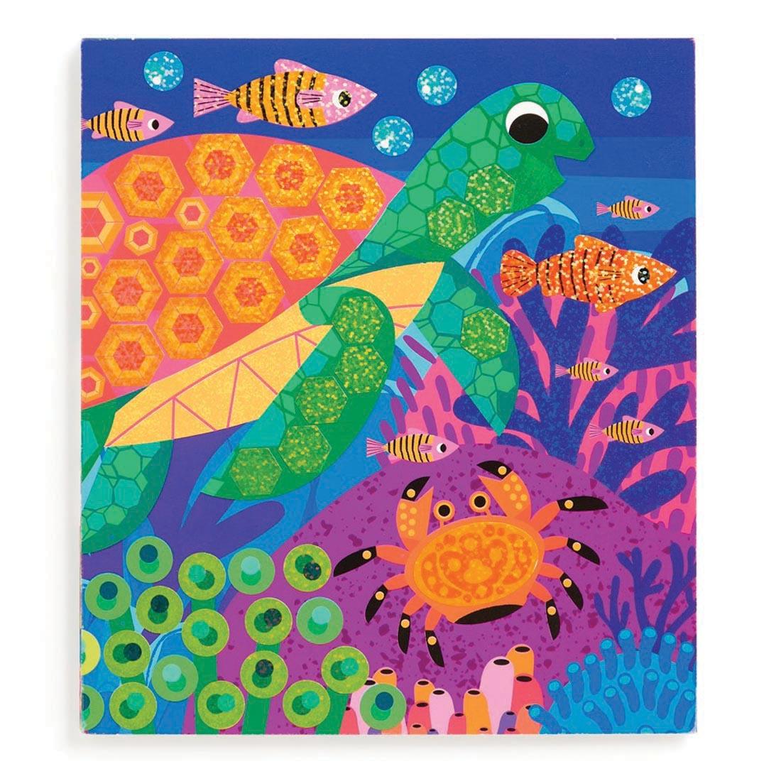 Ocean Life Sticker Sparkle Poster Activity Kit by Mudpuppy