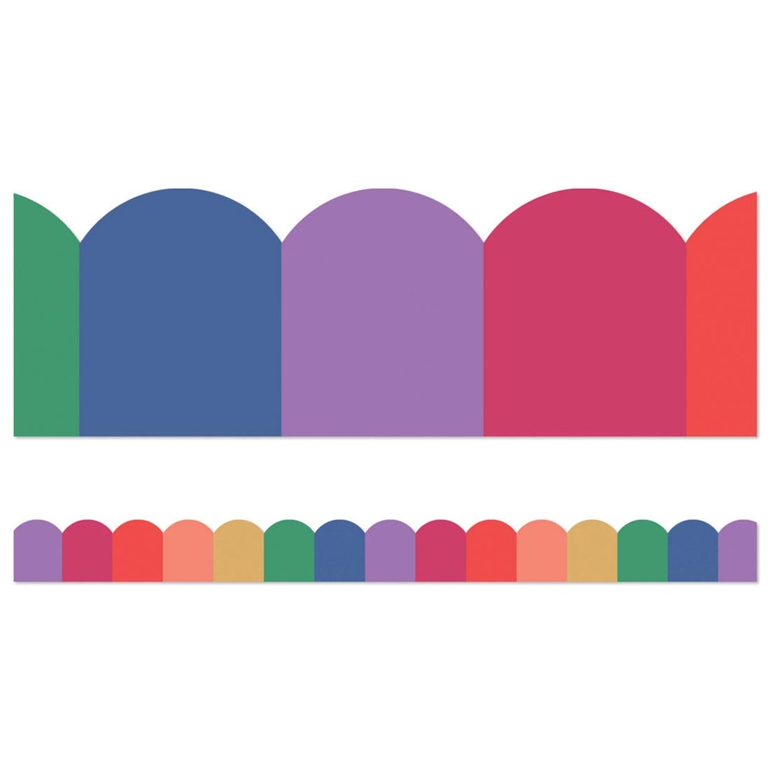 Farmers Market Rainbow Cheer Scalloped Border By Carson Dellosa