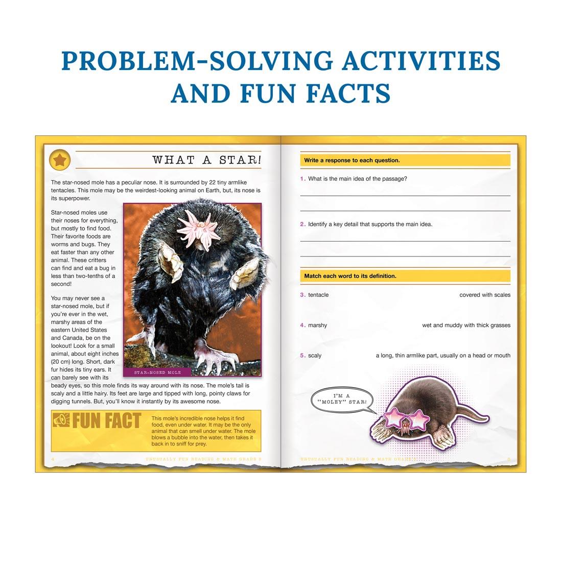 Grade 5 Unusually Fun Reading & Math Workbook by Carson Dellosa