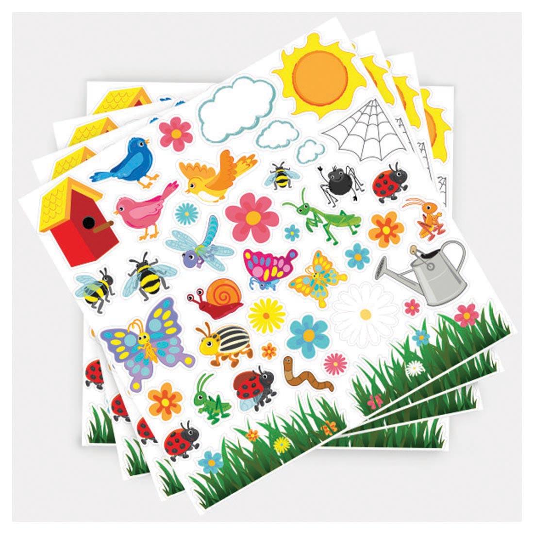 Garden Foam Stickers 168-Count Package by Ready 2 Learn