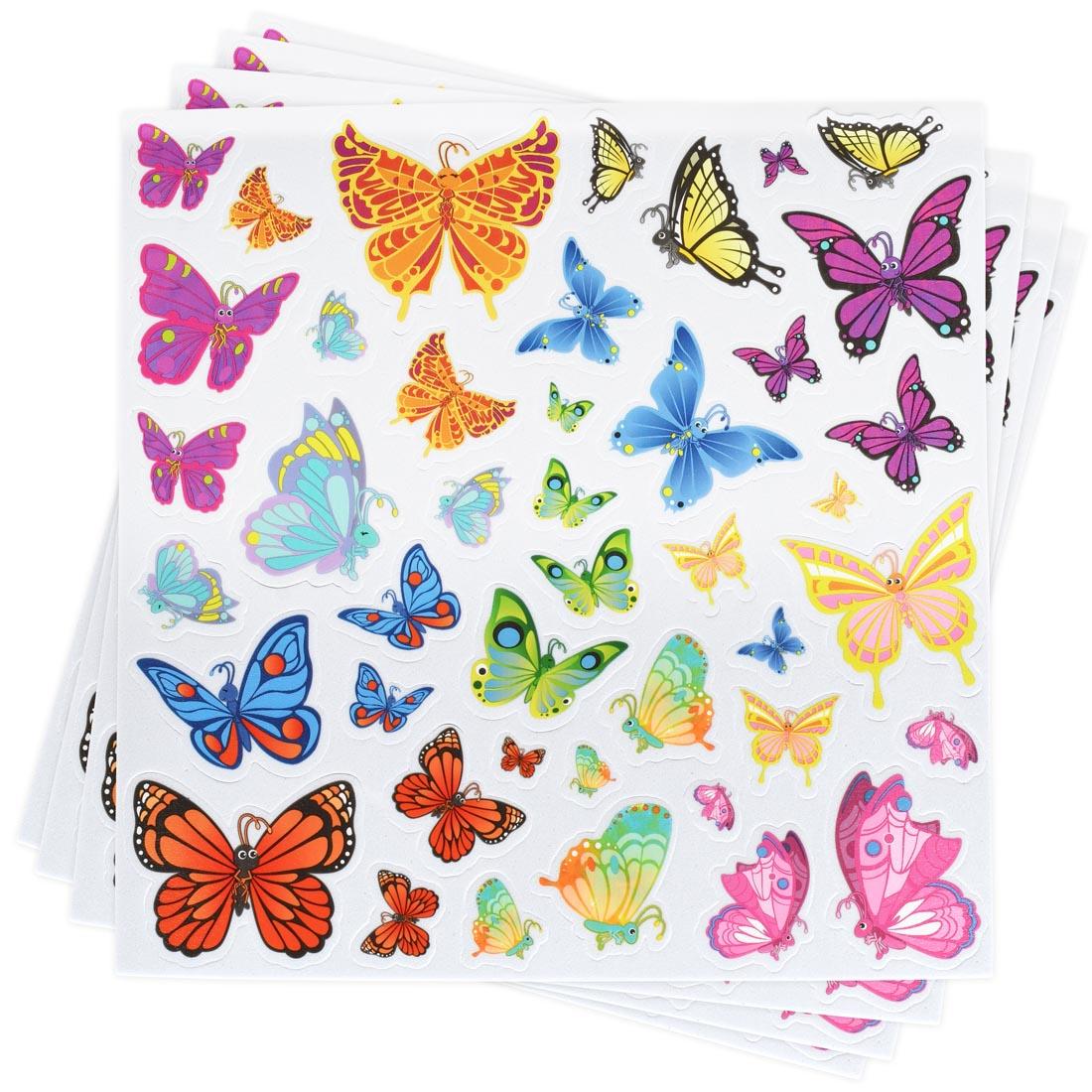 Butterflies Foam Stickers 172-Count Package by Ready 2 Learn