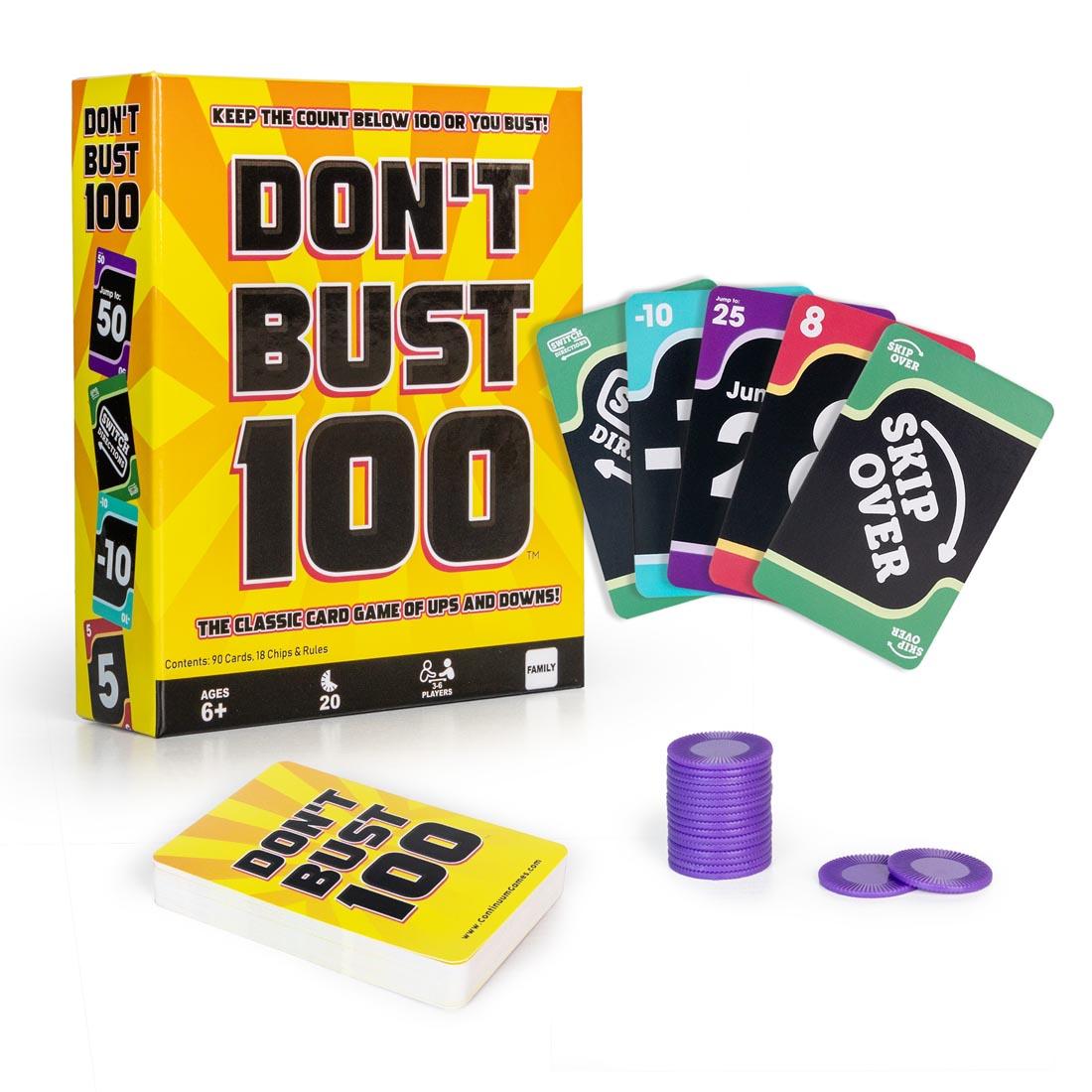 Don't Bust 100 Card Game by Continum Games