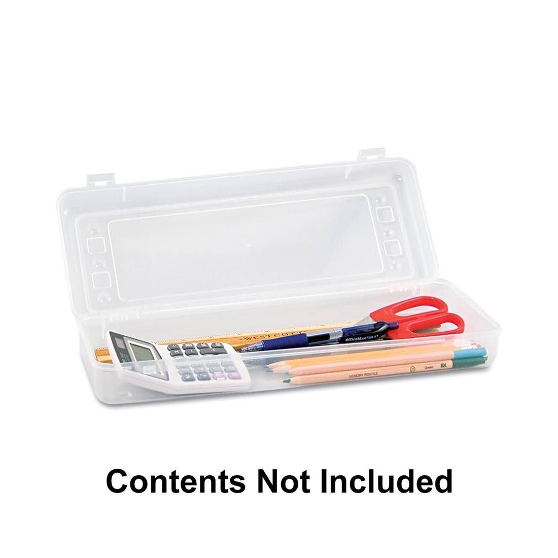 Clear Stretch Pencil Box 13-1/4" Long