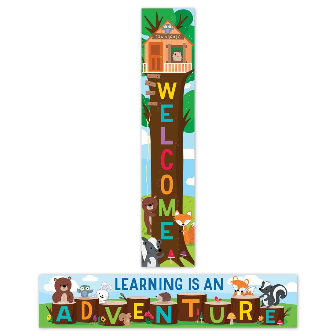 Jumbo Woodland Friends Bulletin Board Set by Creative Teaching Press
