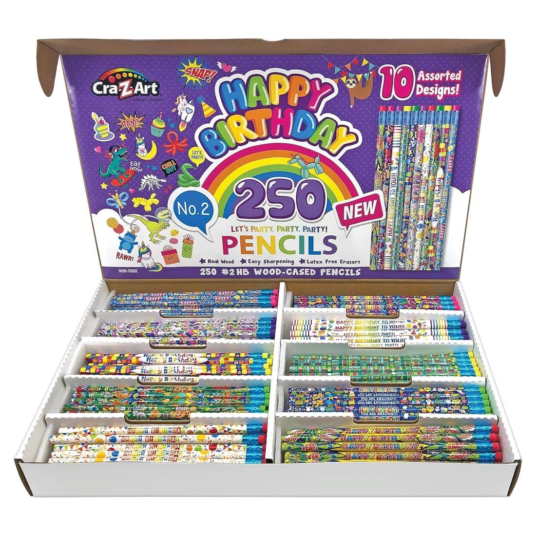 Happy Birthday Pencils 250-Count Classroom Pack