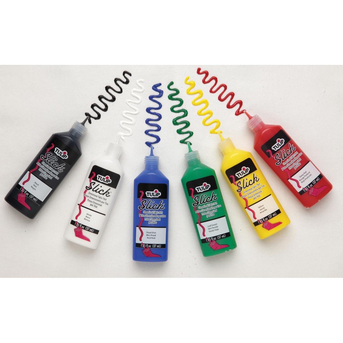 Tulip Slick Dimensional Fabric Paint 6-Color Set