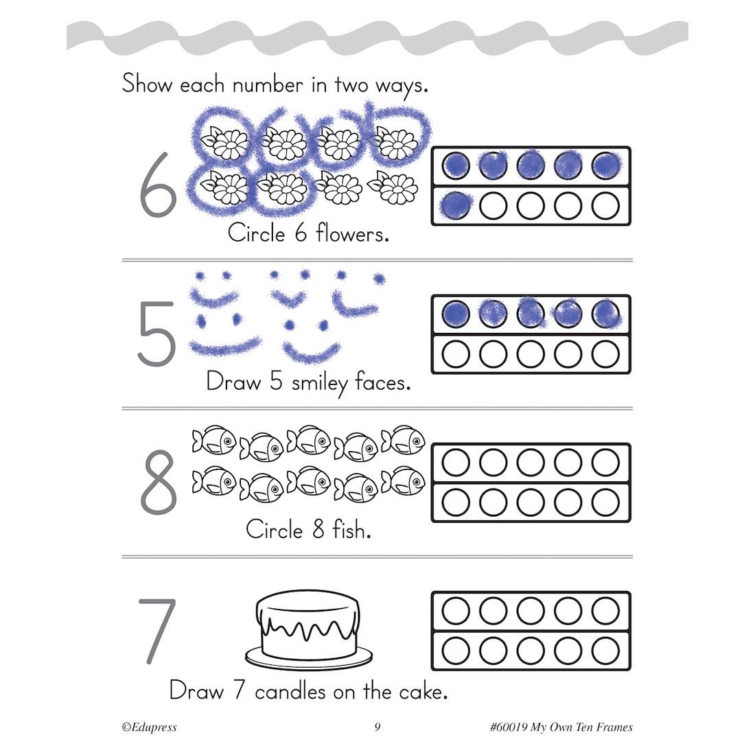 My Own Ten Frame Book by Edupress