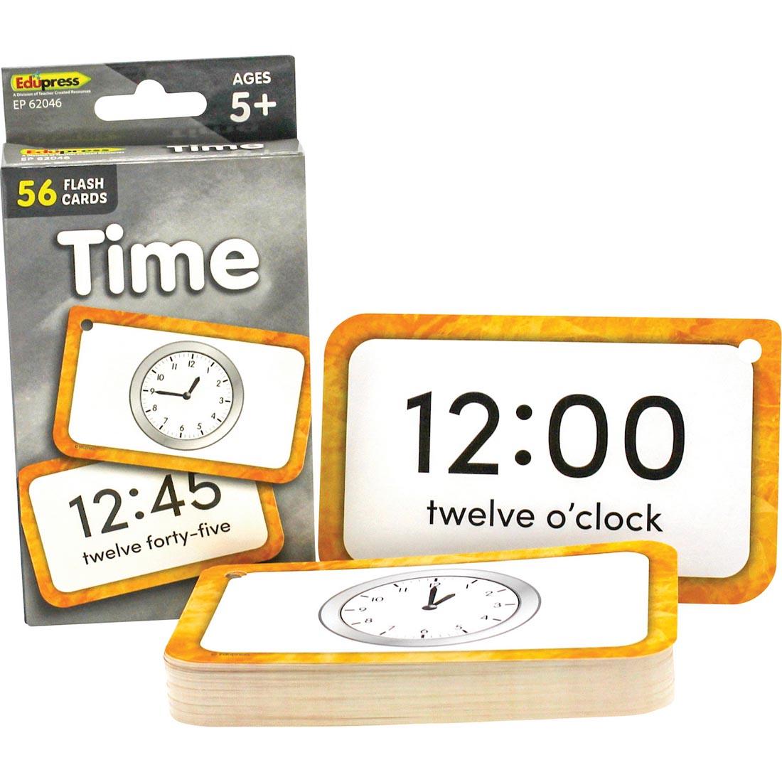 Time Flash Cards 56-Count Package For Ages 5 and Up