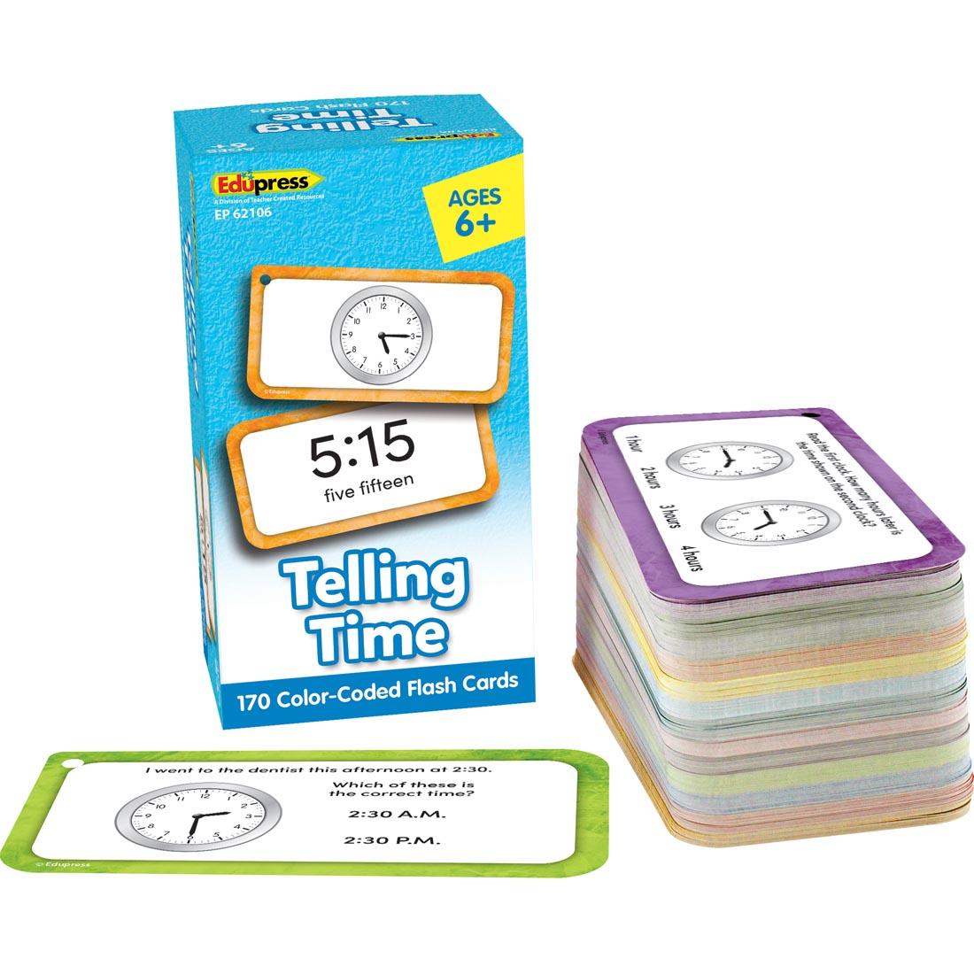 Telling Time Flash Cards Deluxe Set By Edupress