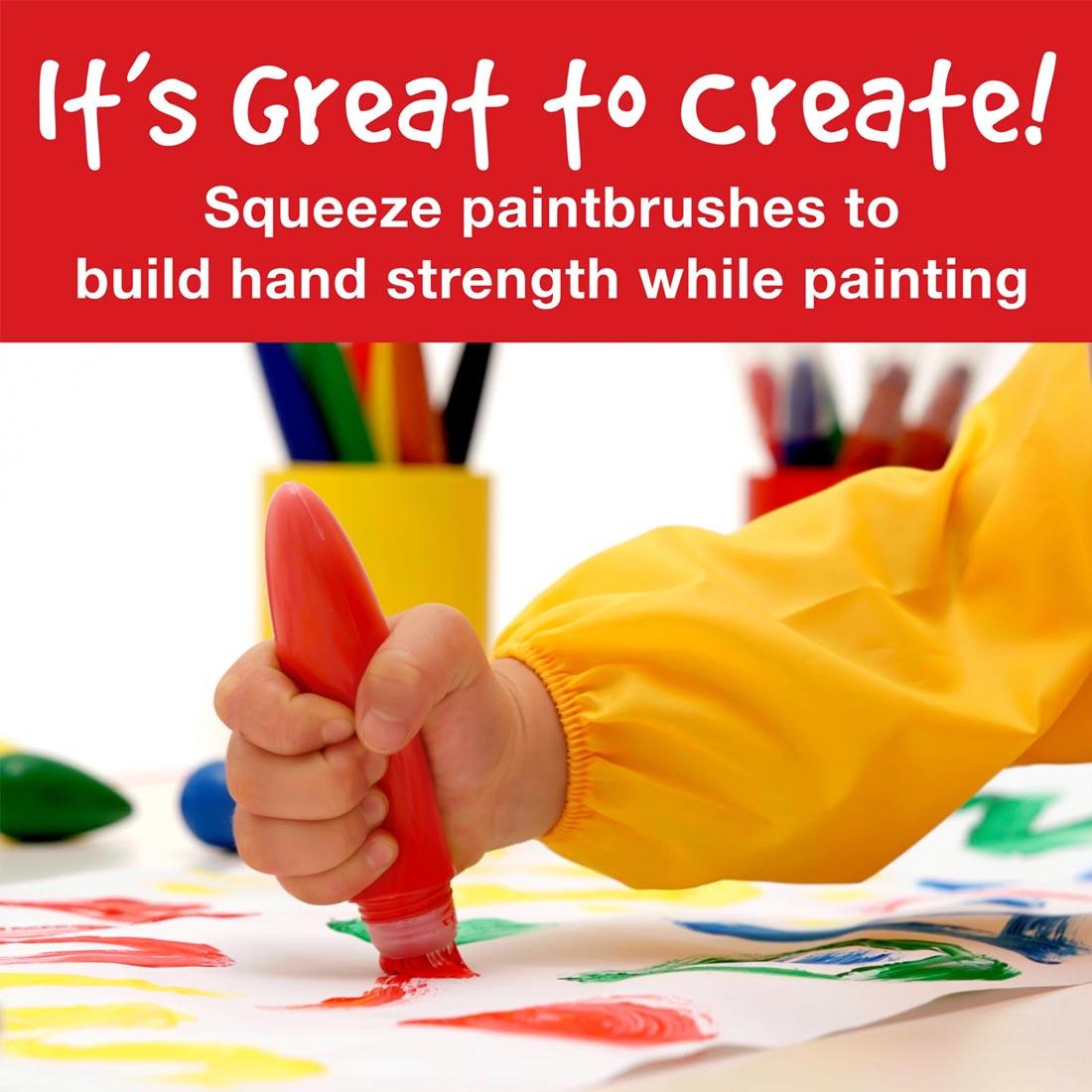 Little Creatives Jumbo Washable Squeeze Paintbrush Set by Faber-Castell
