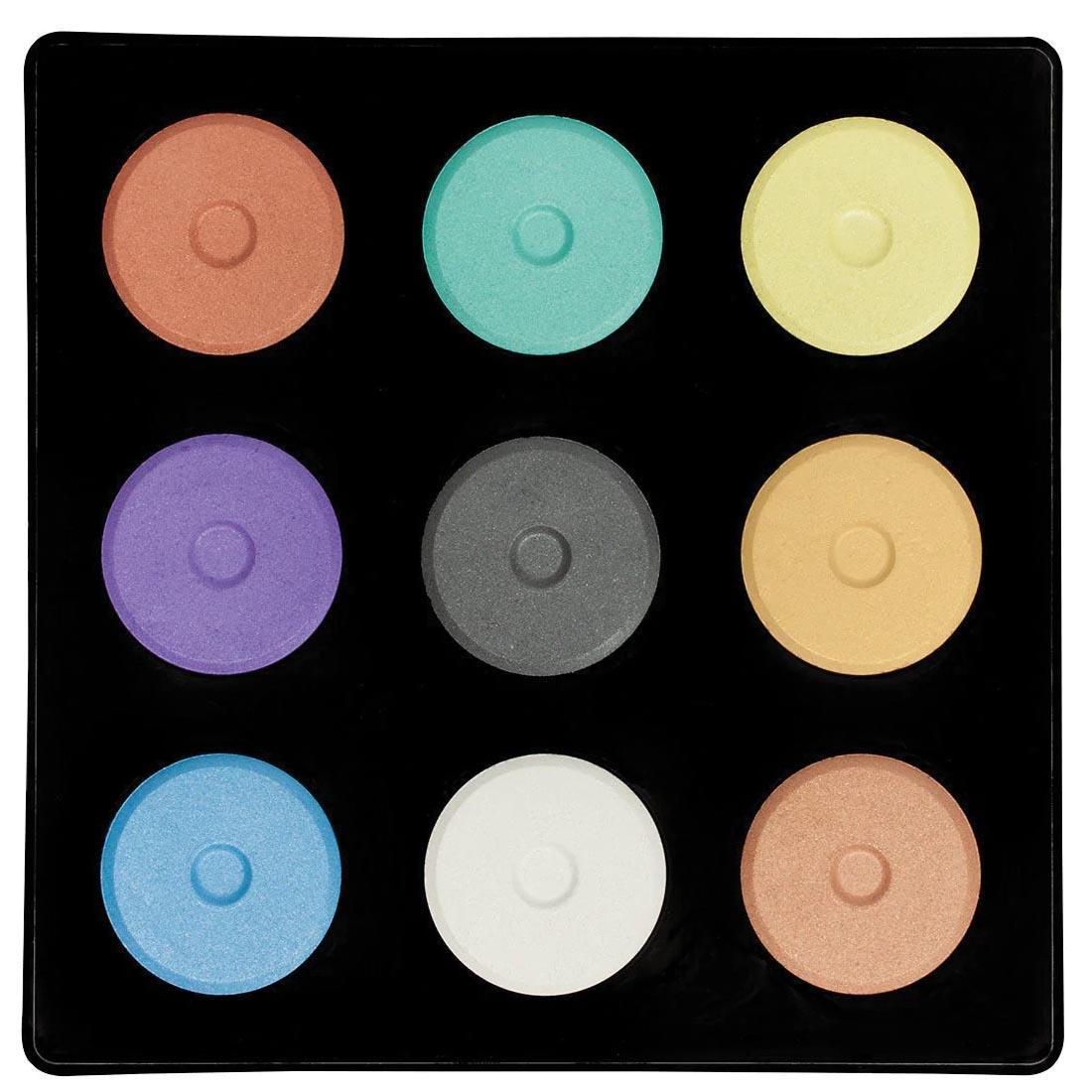 Richeson 9-Color Metallic Mini Tempera Cake Set
