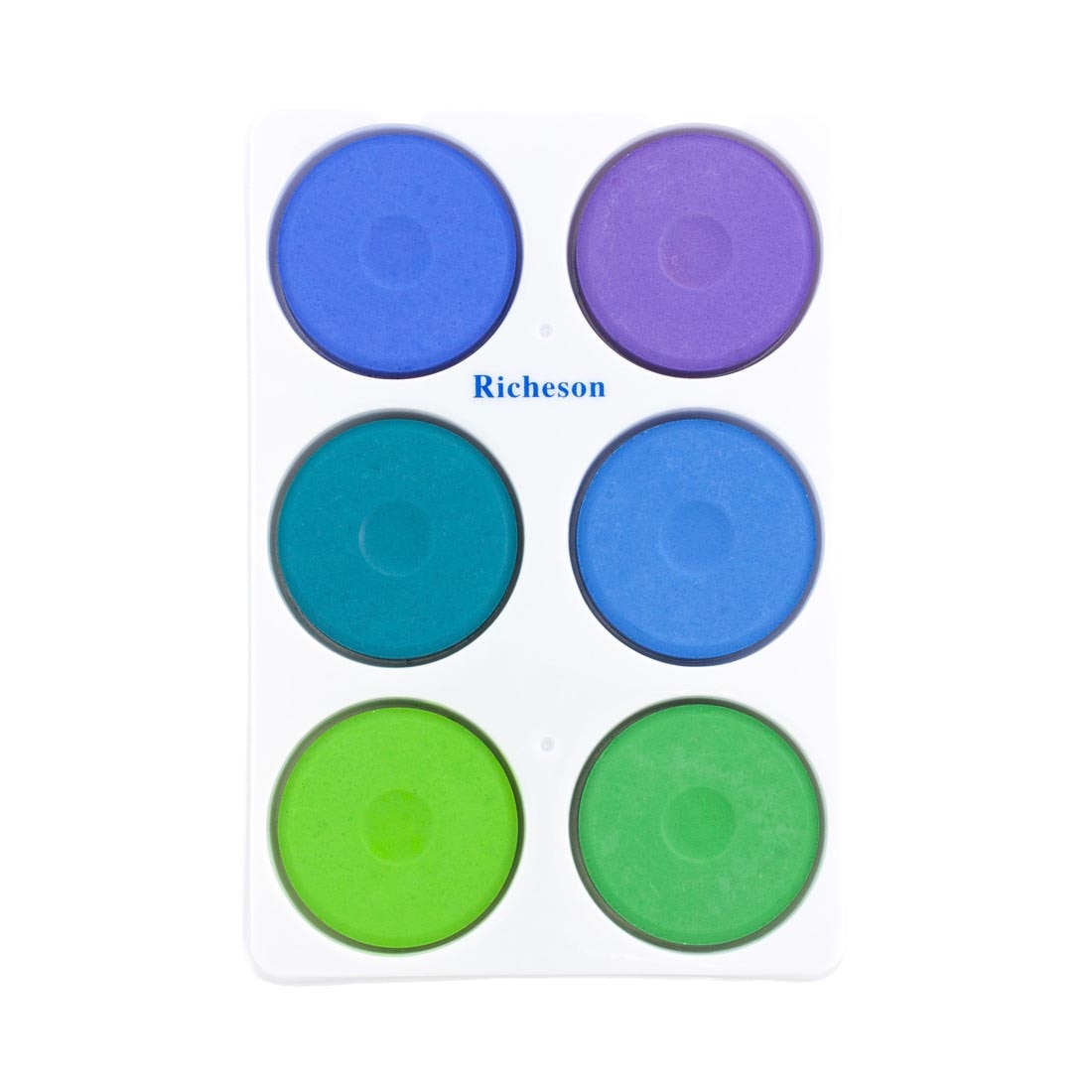 Richeson Cool Colors Tempera Cake 6-Color Set