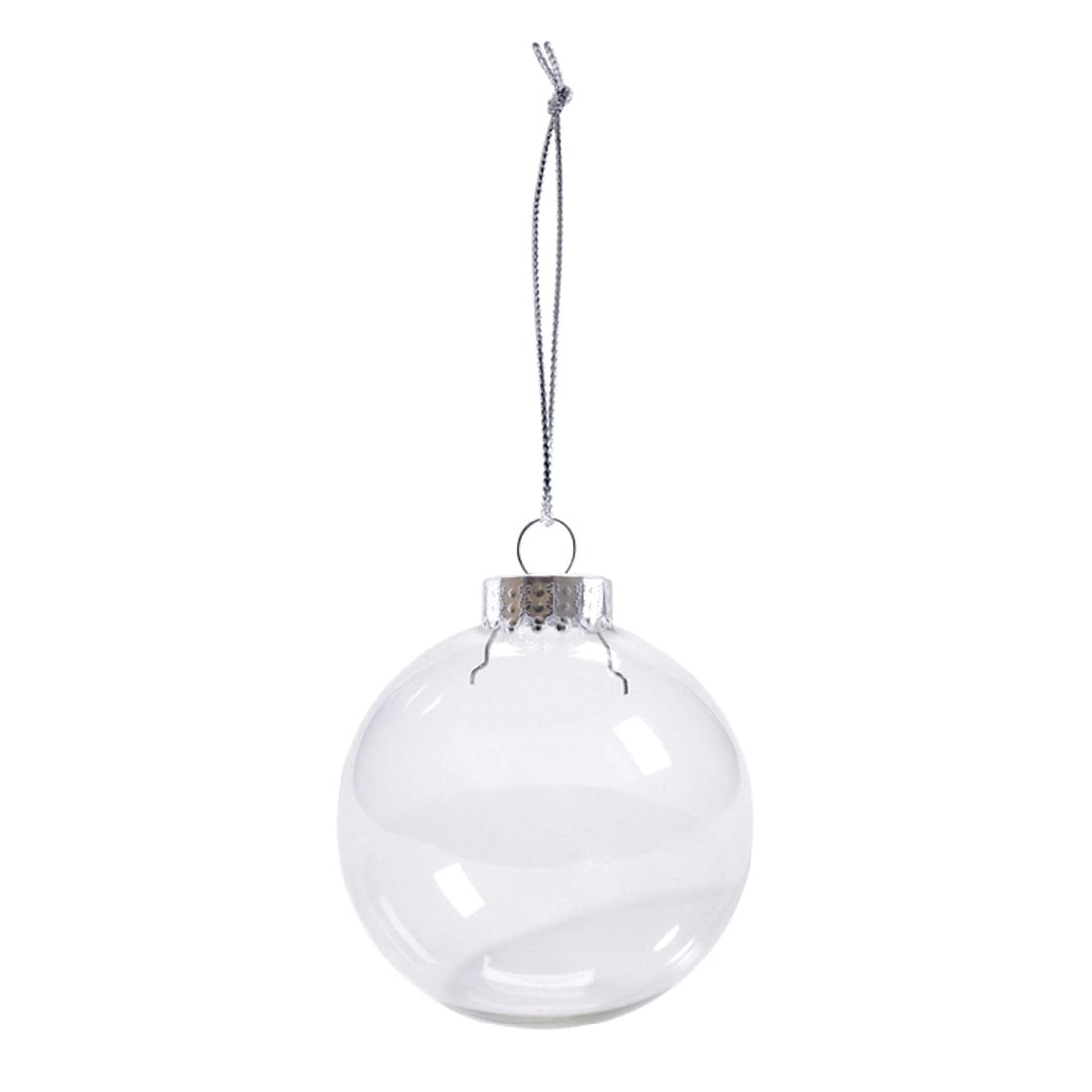 Round Clear Plastic Ornament