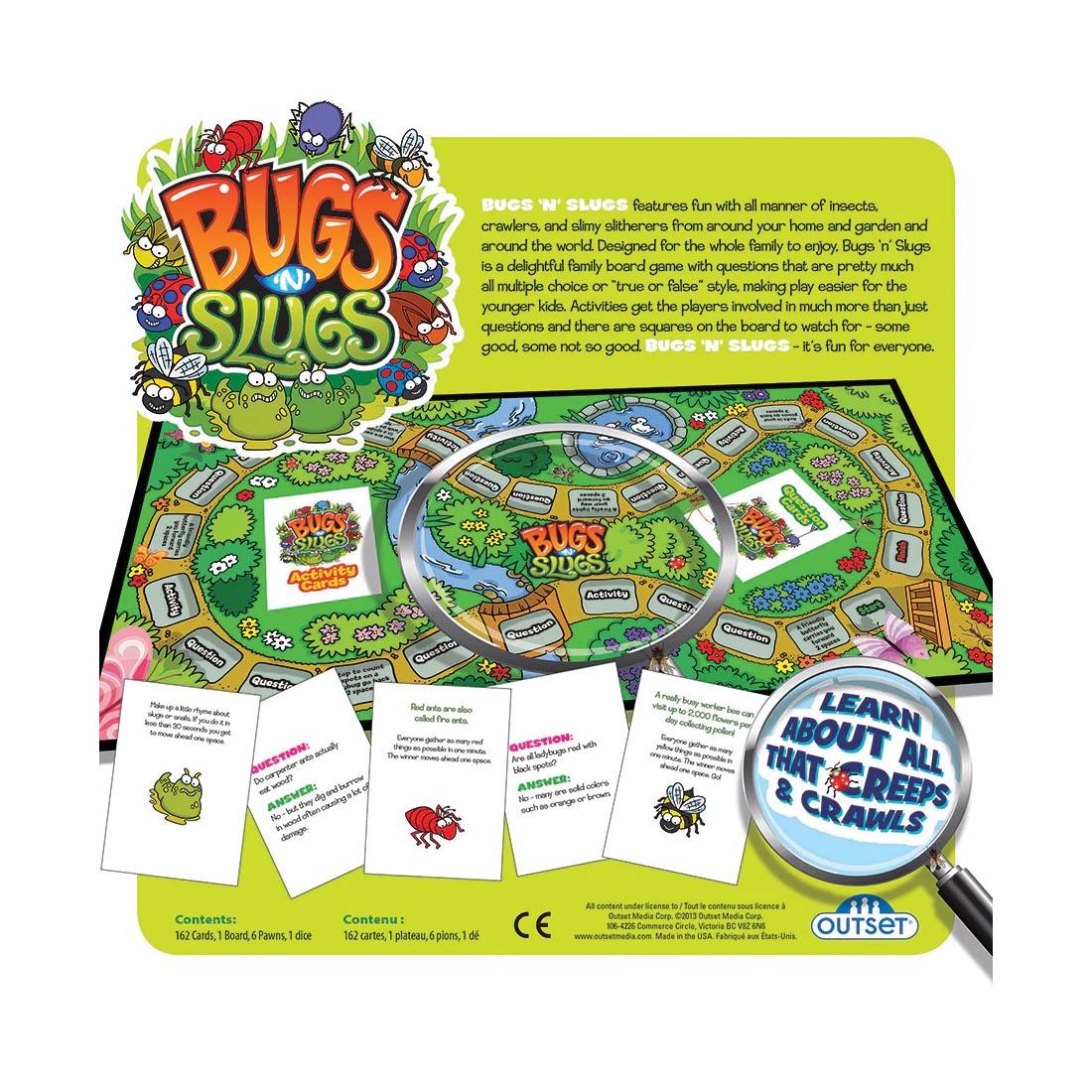 Bugs 'N' Slugs Board Game For Ages 6 and Up