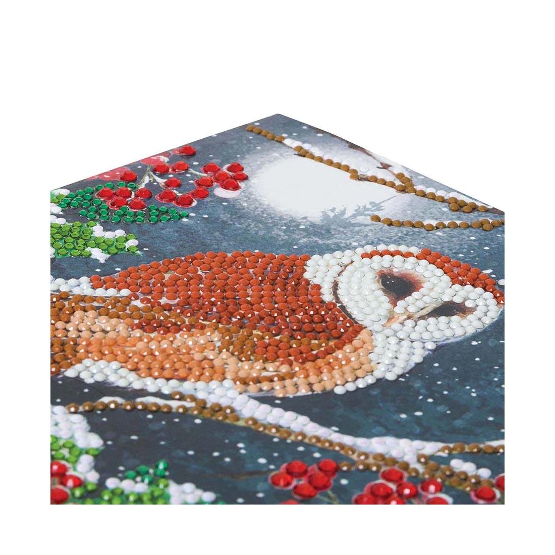 Crystal Art Barn Owl Card Kit by Craft Buddy