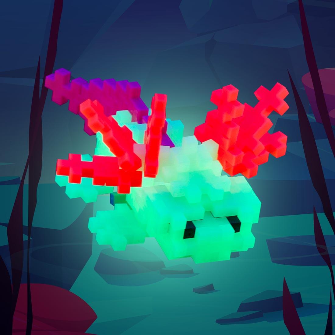 Plus-Plus 70-Piece Axolotl Tube