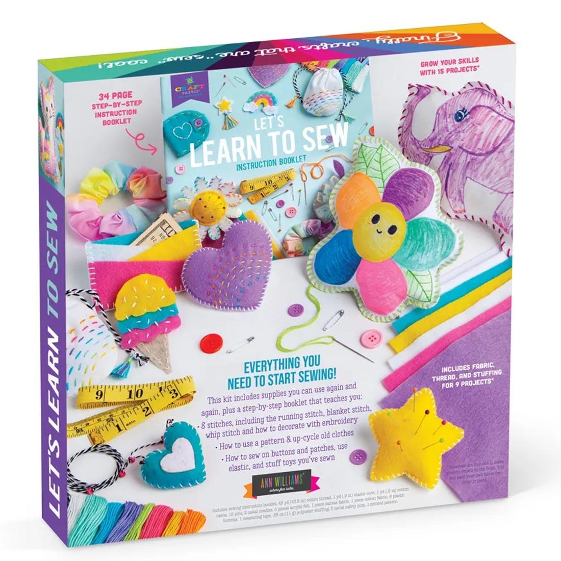 Craft-Tastic Let's Learn To Sew Kit