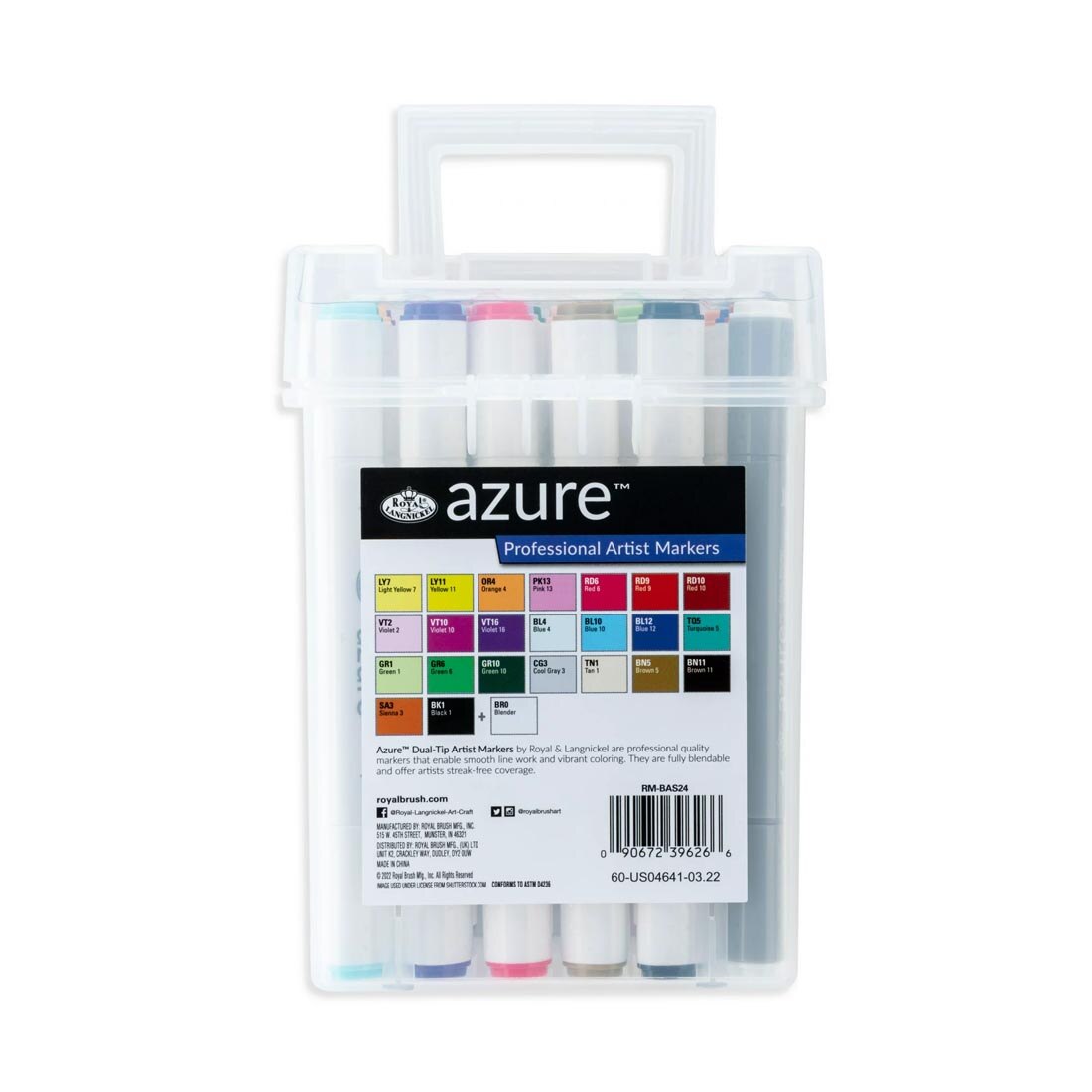 Royal & Langnickel Azure 24-Count Marker Set