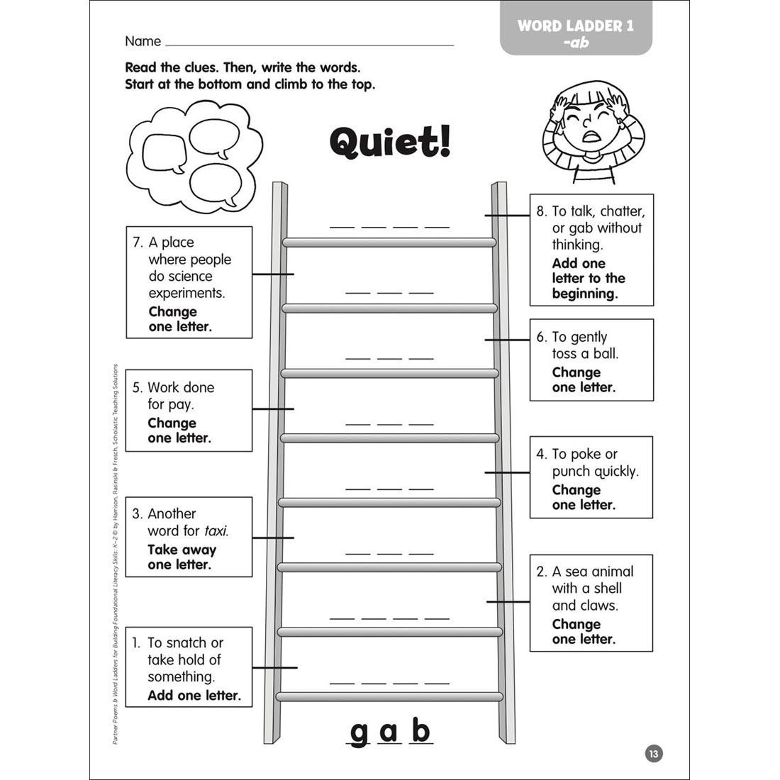 Partner Poems & Word Ladders for Building Foundational Literacy Skills ...