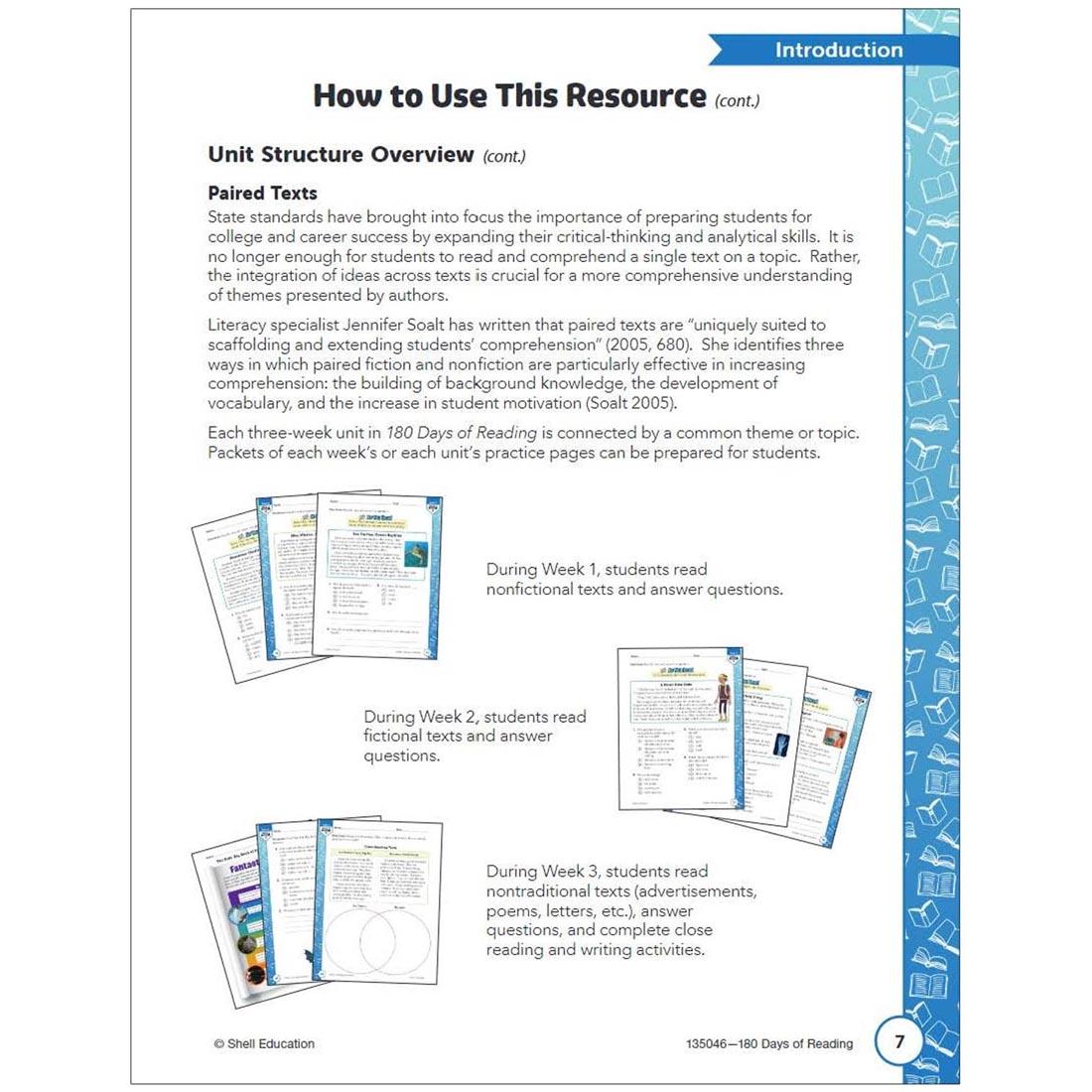 180 Days of Reading For Fourth Grade by Shell Education