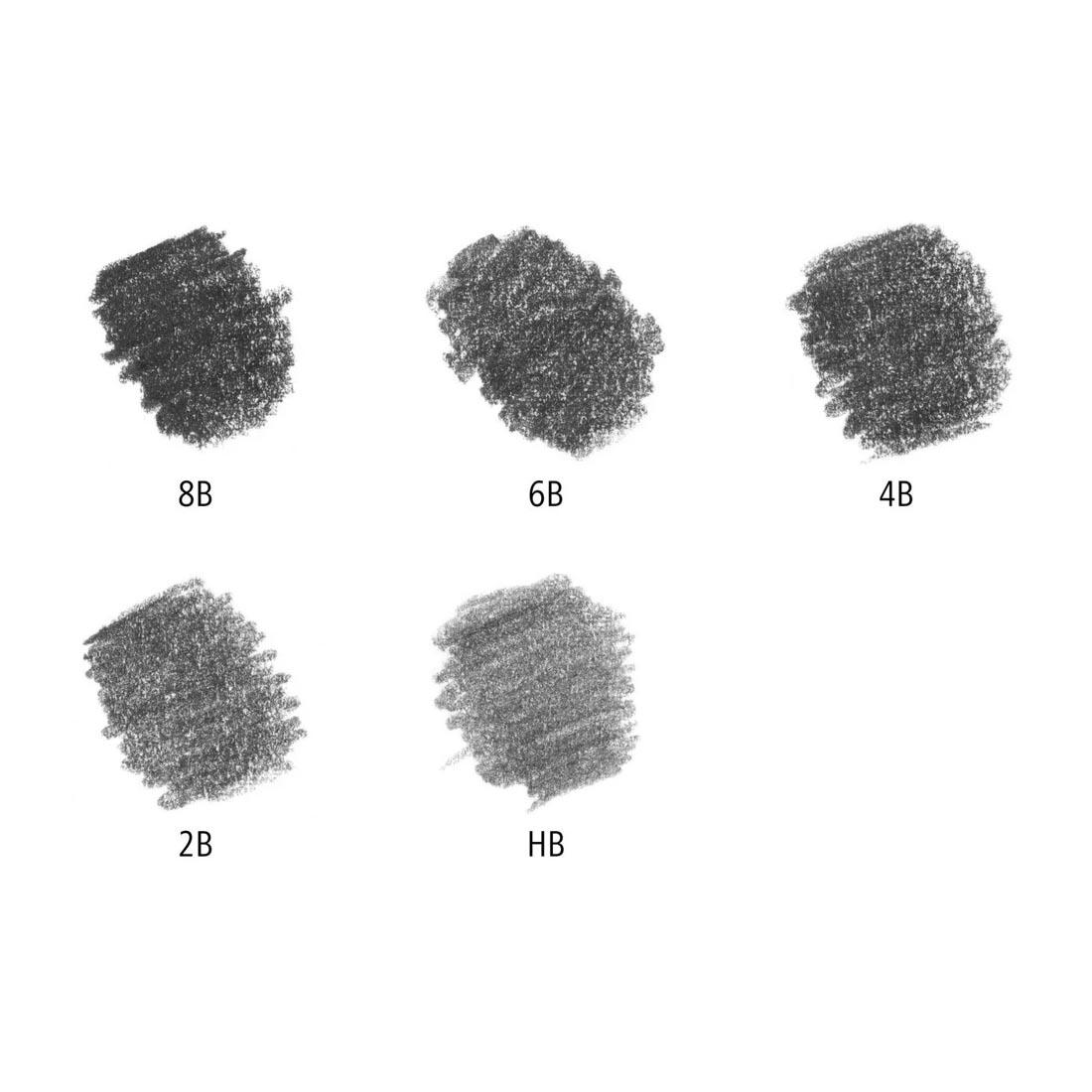 Staedtler Mars Lumograph 5-Count Jumbo Graphite Pencil Set