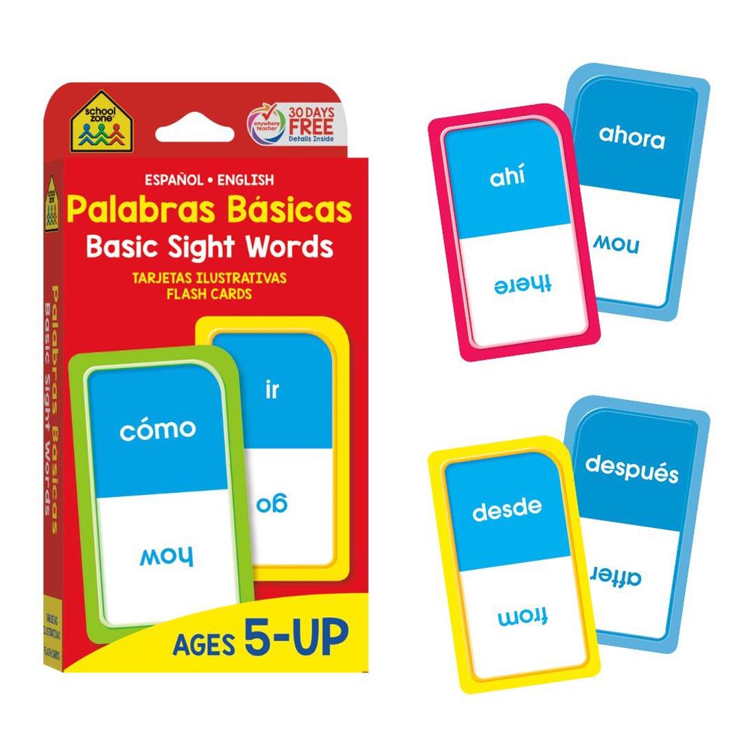 Bilingual Flash Cards 4-Pack by School Zone