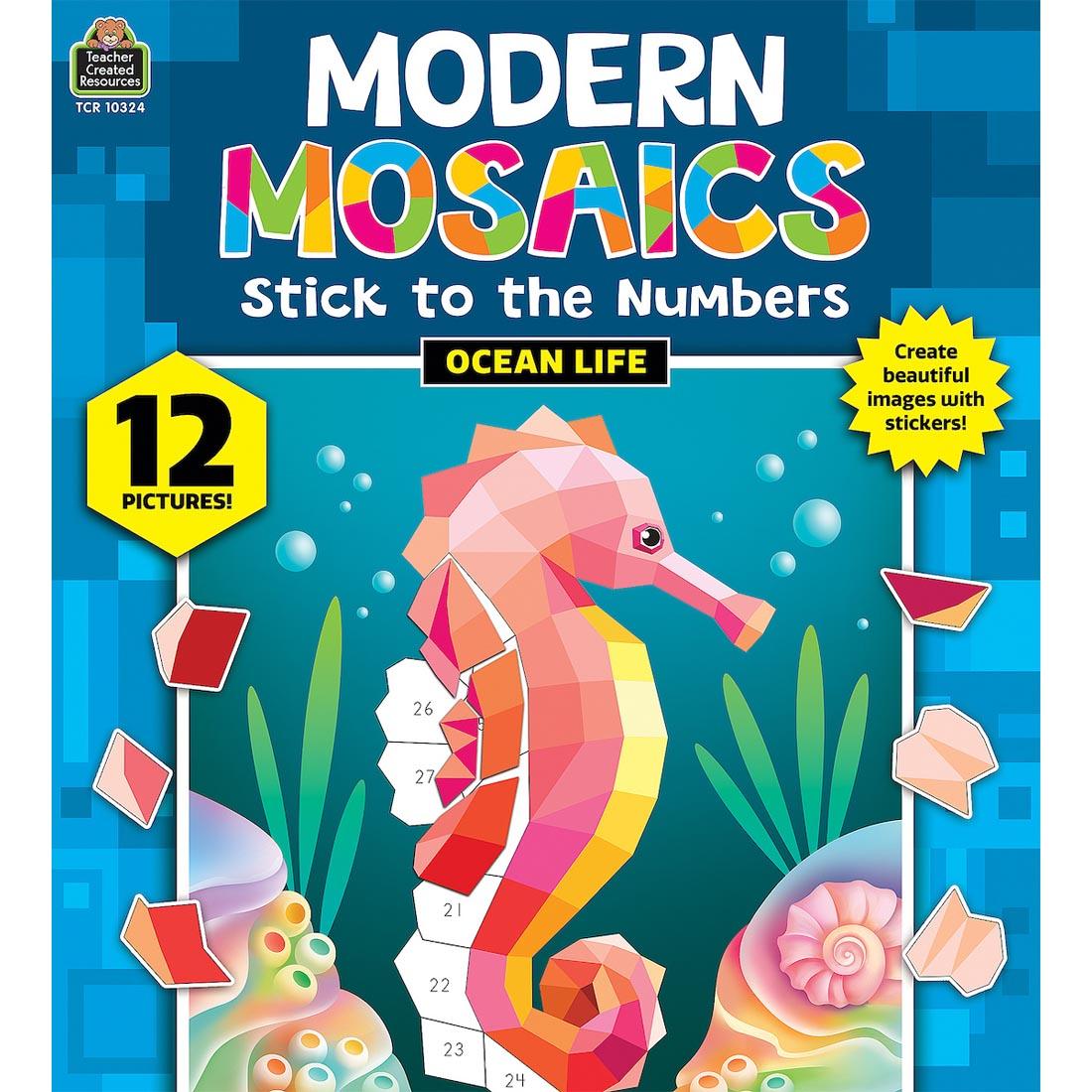Ocean Life Modern Mosaics Stick To The Numbers By Teacher Created Resources