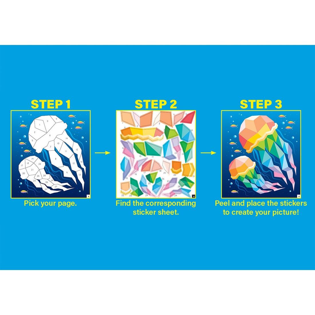 Ocean Life Modern Mosaics Stick To The Numbers By Teacher Created Resources