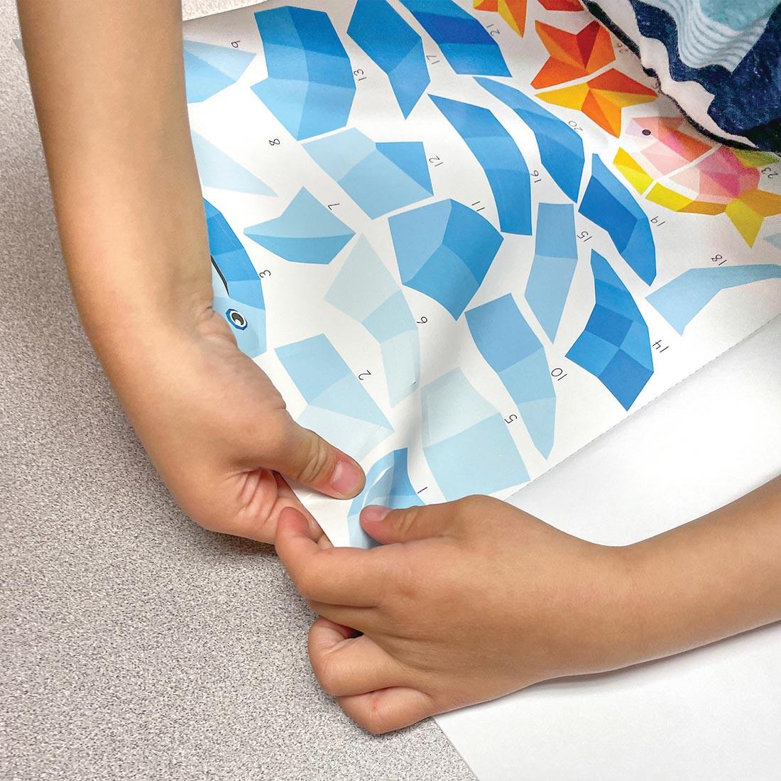 Ocean Life Modern Mosaics Stick To The Numbers By Teacher Created Resources