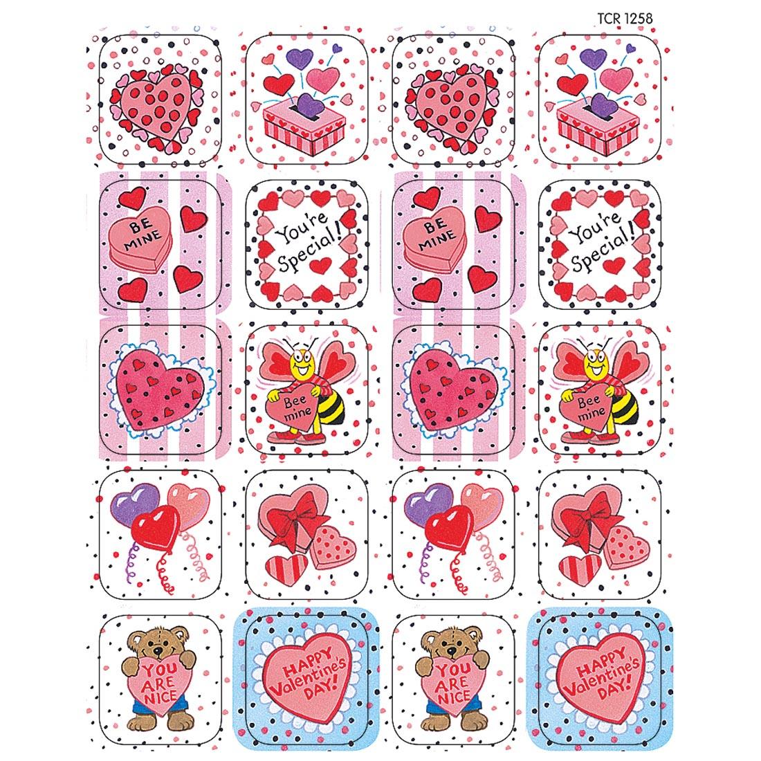Valentine's Day Stickers by Teacher Created Resources 120-Count Package