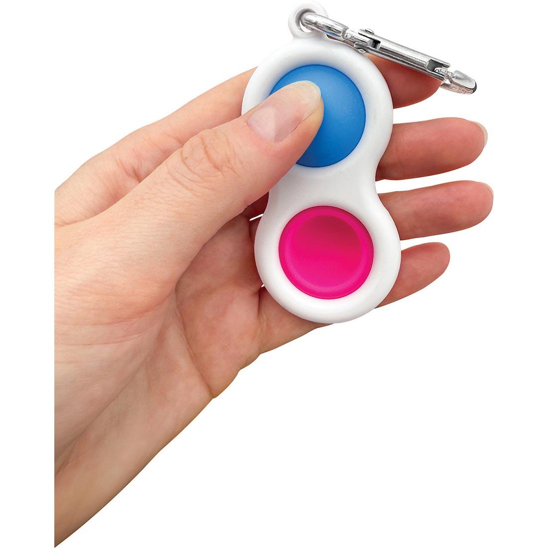 Blue And Pink Fidget Popper Keychain By Teacher Created Resources