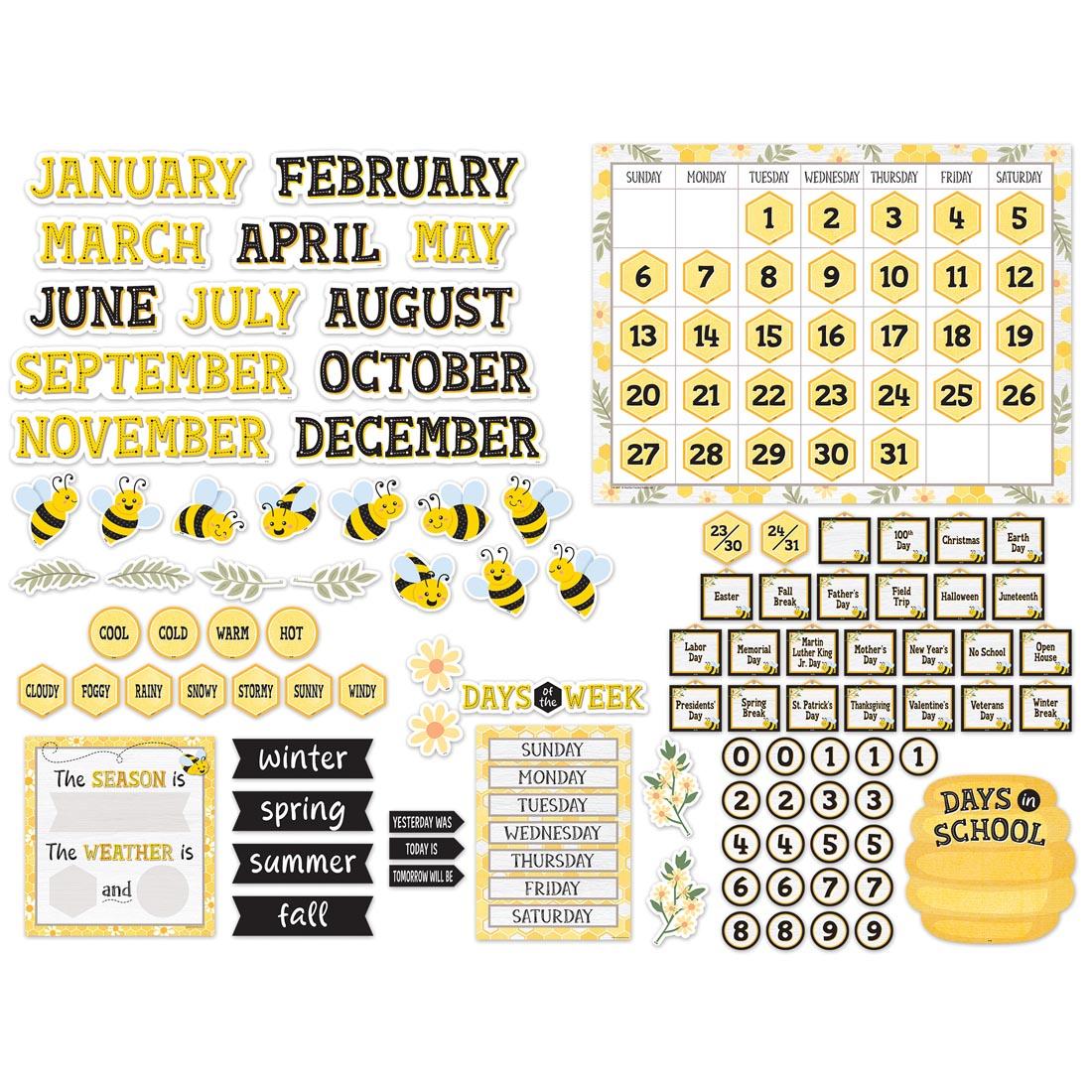 Buzzing Bees Calendar Bulletin Board Set By Teacher Created Resources