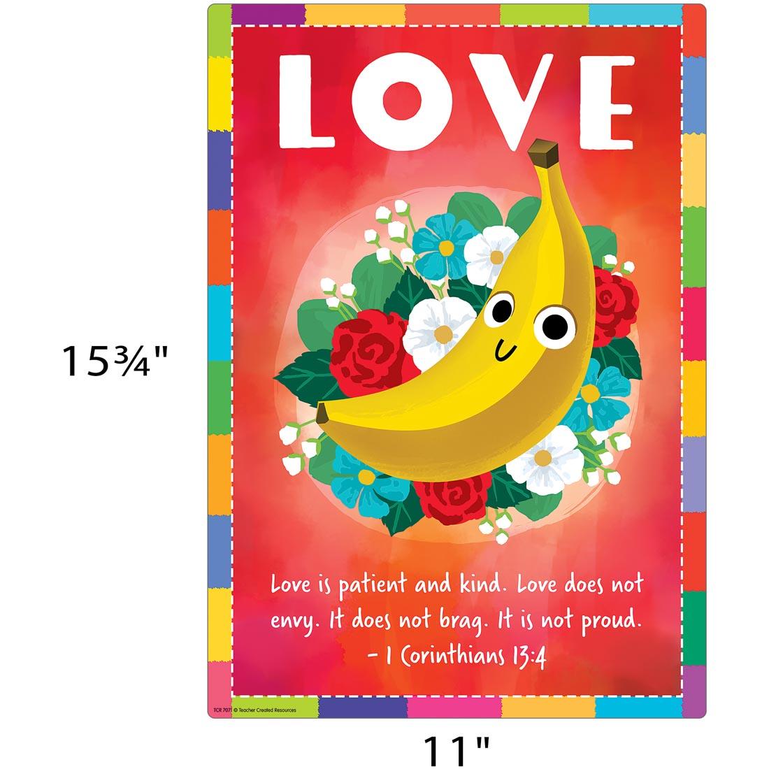 Fruit of the Spirit Small Poster 12-Count Pack By Teacher Created Resources