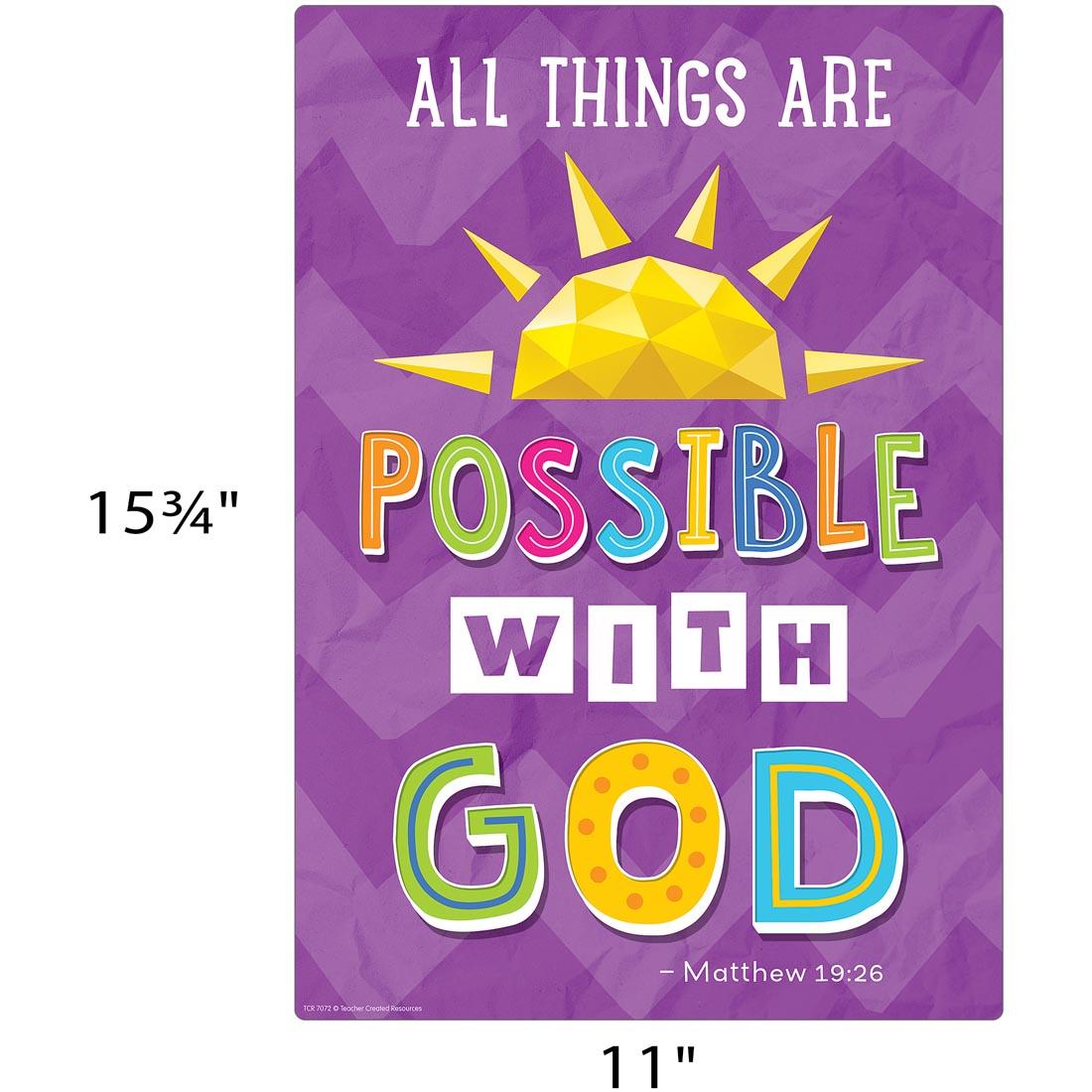 Bible Verses Small Poster 12-Count Pack By Teacher Created Resources
