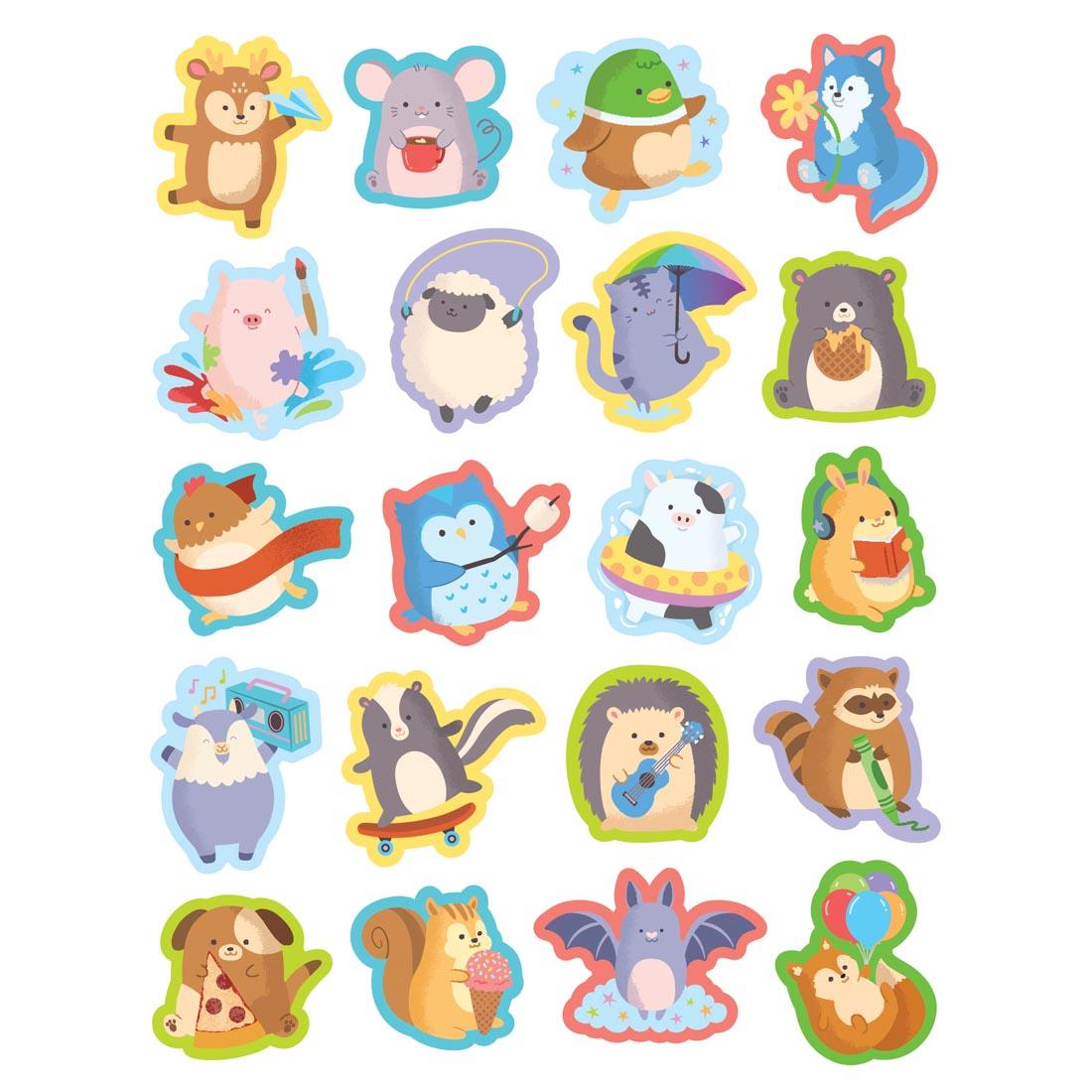 Cute Critters Stickers By Teacher Created Resources 120-Count Package