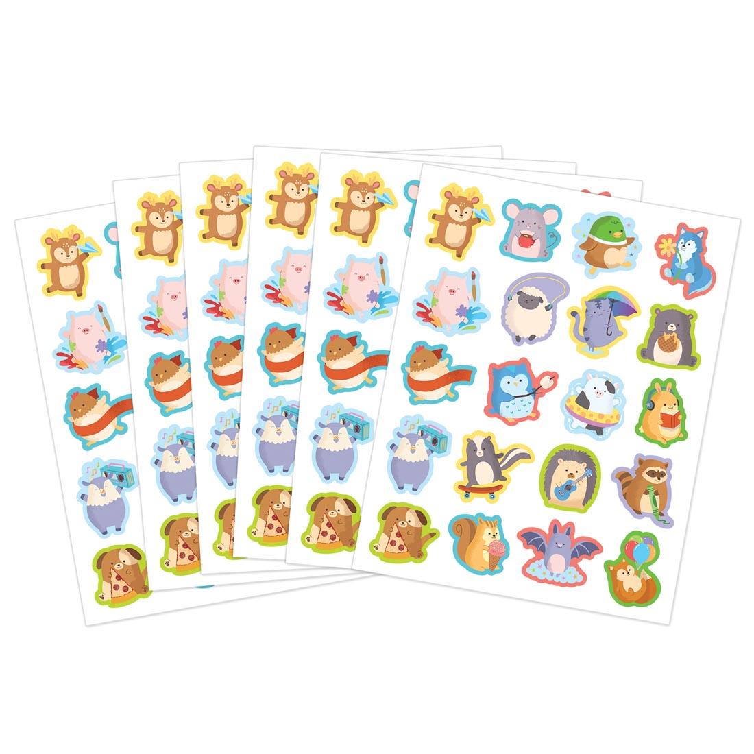 Cute Critters Stickers By Teacher Created Resources 120-Count Package