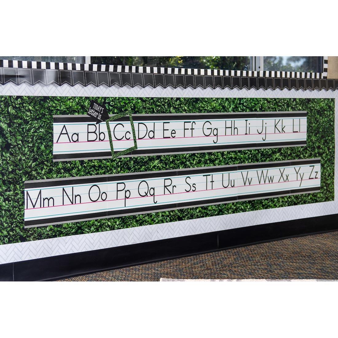 Modern Farmhouse Alphabet Line Bulletin Board Set By Teacher Created ...