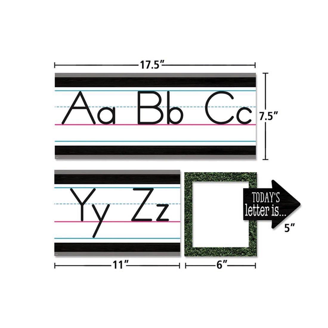 Modern Farmhouse Alphabet Line Bulletin Board Set By Teacher Created ...