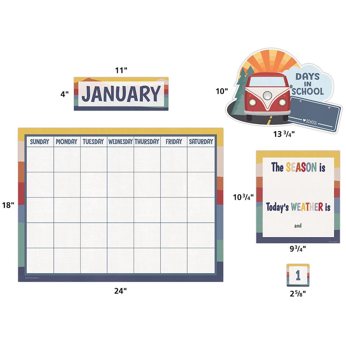 Moving Mountains Road Trip Calendar Bulletin Board Set By Teacher ...